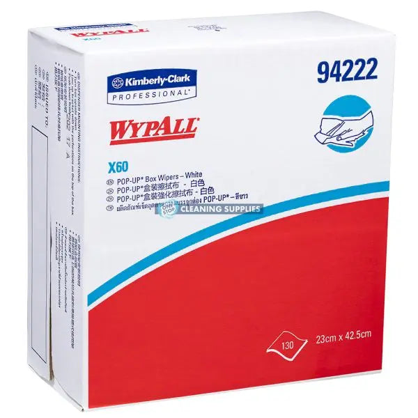 Wypall 94222 X60 Pop Up Box Wipers 10 Pop-Up Boxes